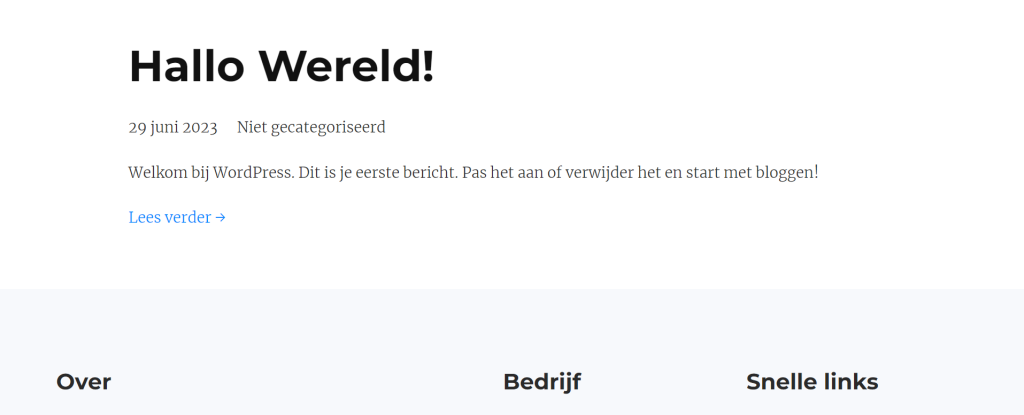 WordPress handleiding voor beginners